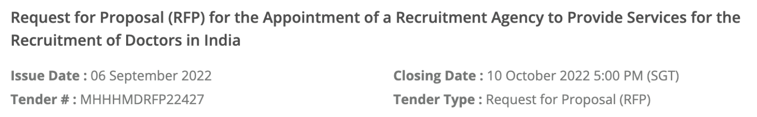 S'pore To Hire 180 Doctors From India To Supplement Workforce, 90% Of ...