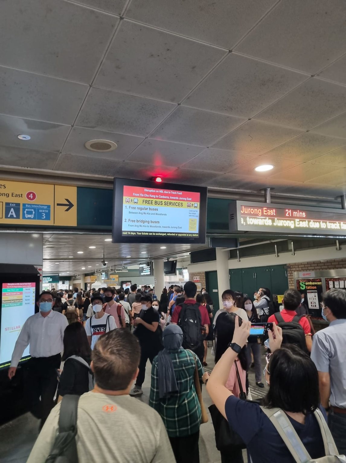 North-South Line Commuters Claim They Were Informed Of MRT Disruption ...