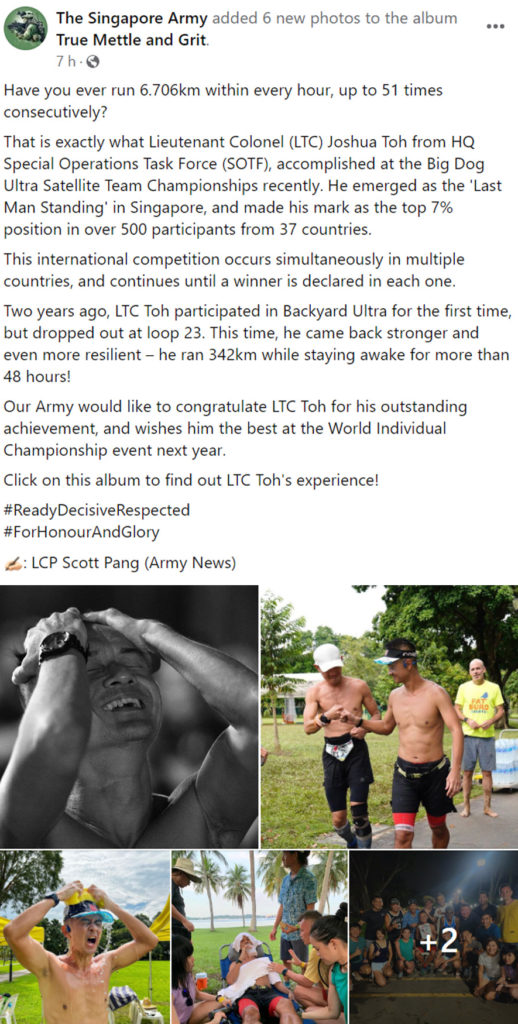 S'pore Special Forces Soldier Stayed Awake For Over 2 Days To Run 342km ...