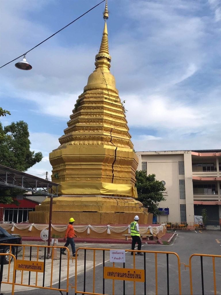 522-Year-Old Pagoda In Chiang Mai Collapses After Heavy Rain, Donations ...