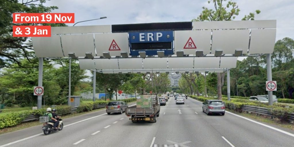 ERP Rates Will Increase By S$1 At 6 Expressway Locations In Response To ...