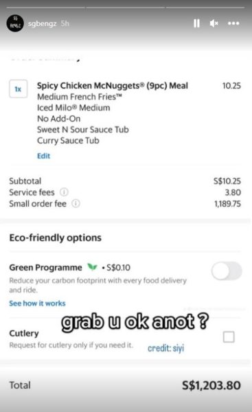 GrabFood Small Order Fees Jump To Over S$1K Due To Glitch, Platform ...