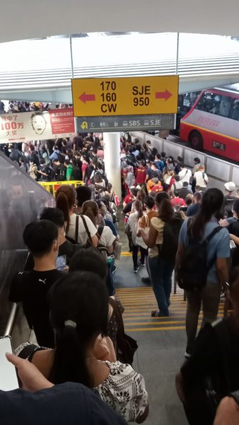 Kranji MRT Station Crowded As M’sians Queue For Buses Home Before ...