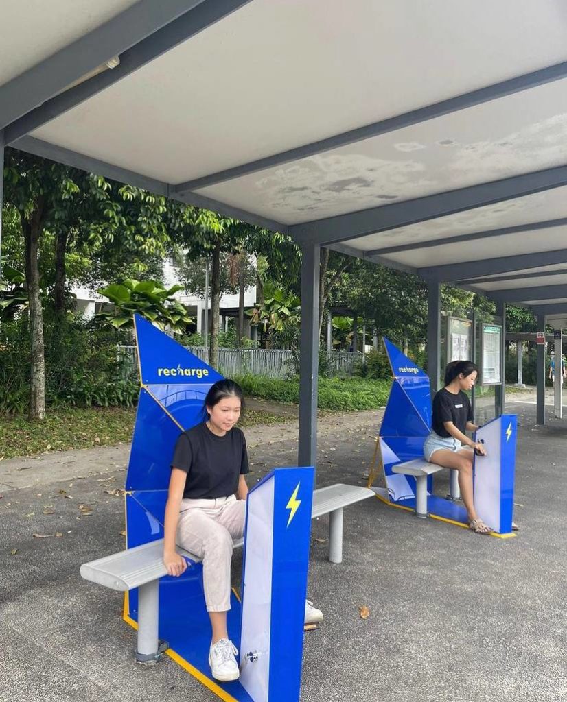 Boon Lay Bus Stop Lets You Exercise To Charge Your Phone, Participants ...
