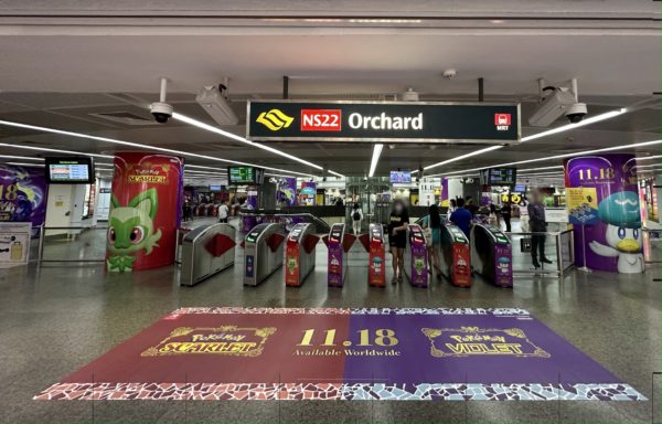 Orchard MRT Station Covered In Pokémon Posters Ahead Of Scarlet ...