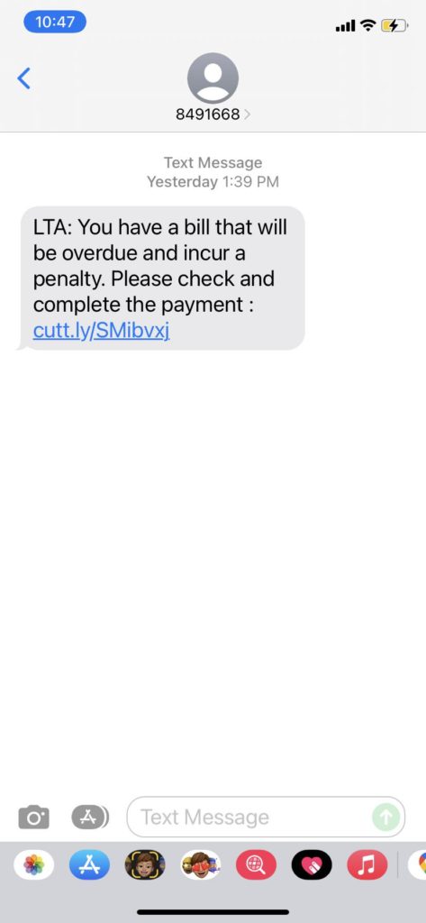 Scammers Now Posing As LTA & Warning Of Overdue Bills, Victims Lose S ...