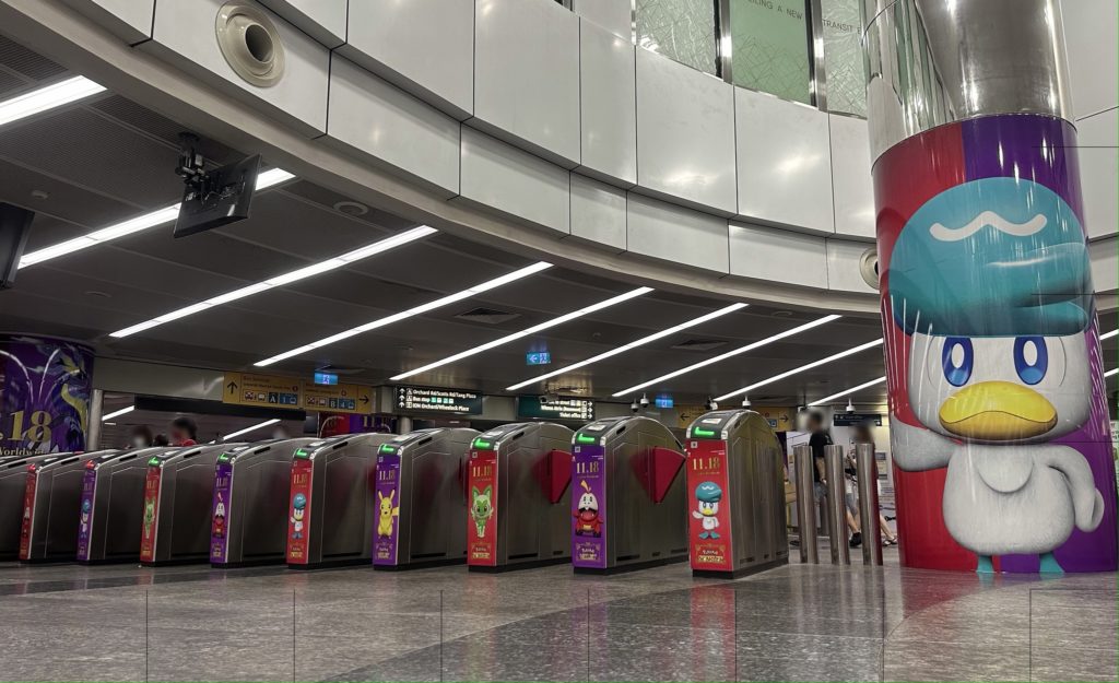Orchard MRT Station Covered In Pokémon Posters Ahead Of Scarlet ...