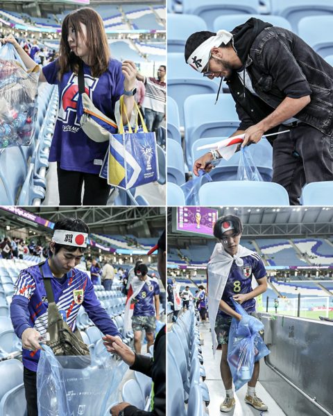 Japanese Fans Still Clean Up Stadium Despite Loss To Croatia Marking ...