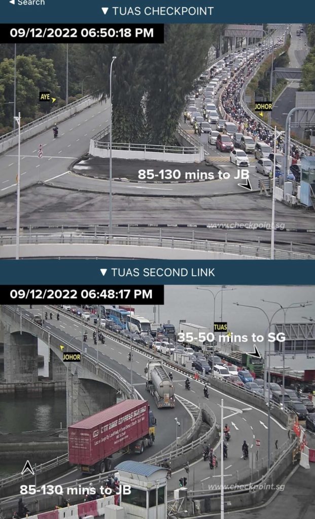 Tuas Second Link Sees Massive Jams As M'sia Holidays Start, Some ...
