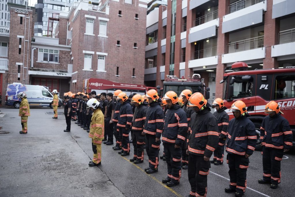 SCDF Officers Pay Tribute To Fallen Firefighter, He Gets Promoted To ...