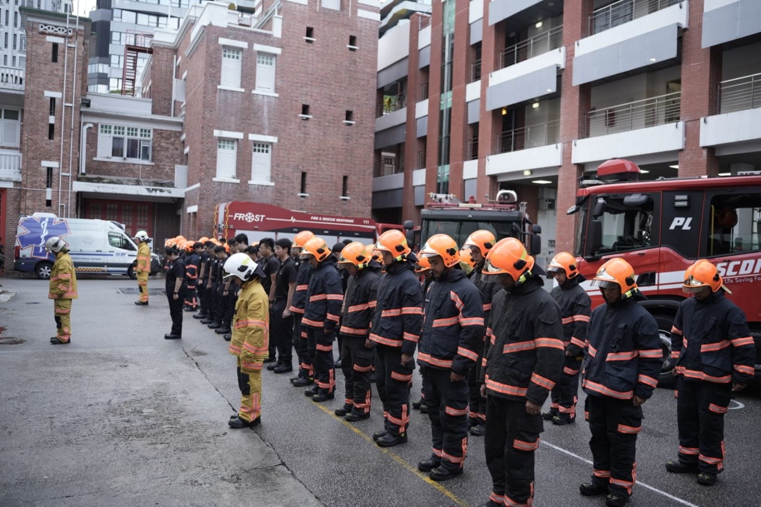 SCDF Officers Pay Tribute To Fallen Firefighter, He Gets Promoted To ...