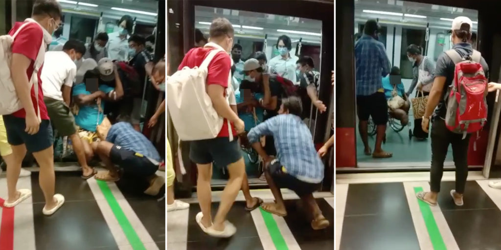 Commuter's Wheelchair Gets Stuck In Botanic Gardens MRT Platform Gap ...