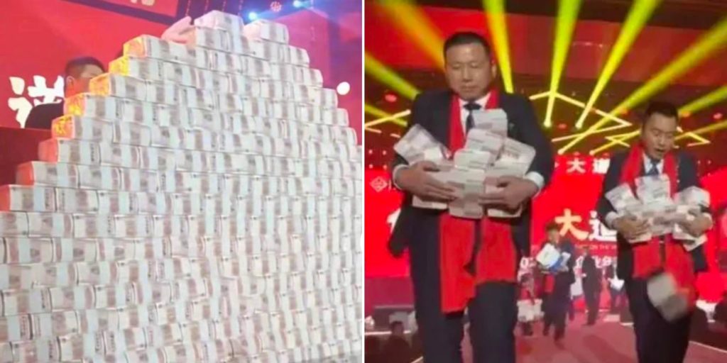 Chinese Company Gives Employees Bonuses From S$11.8M Cash Mountain ...