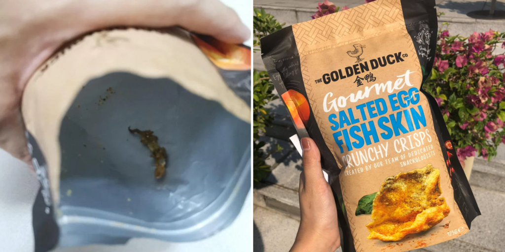 Man Finds Fried Lizard In Golden Duck Fish Skin Snack, No Infestation ...