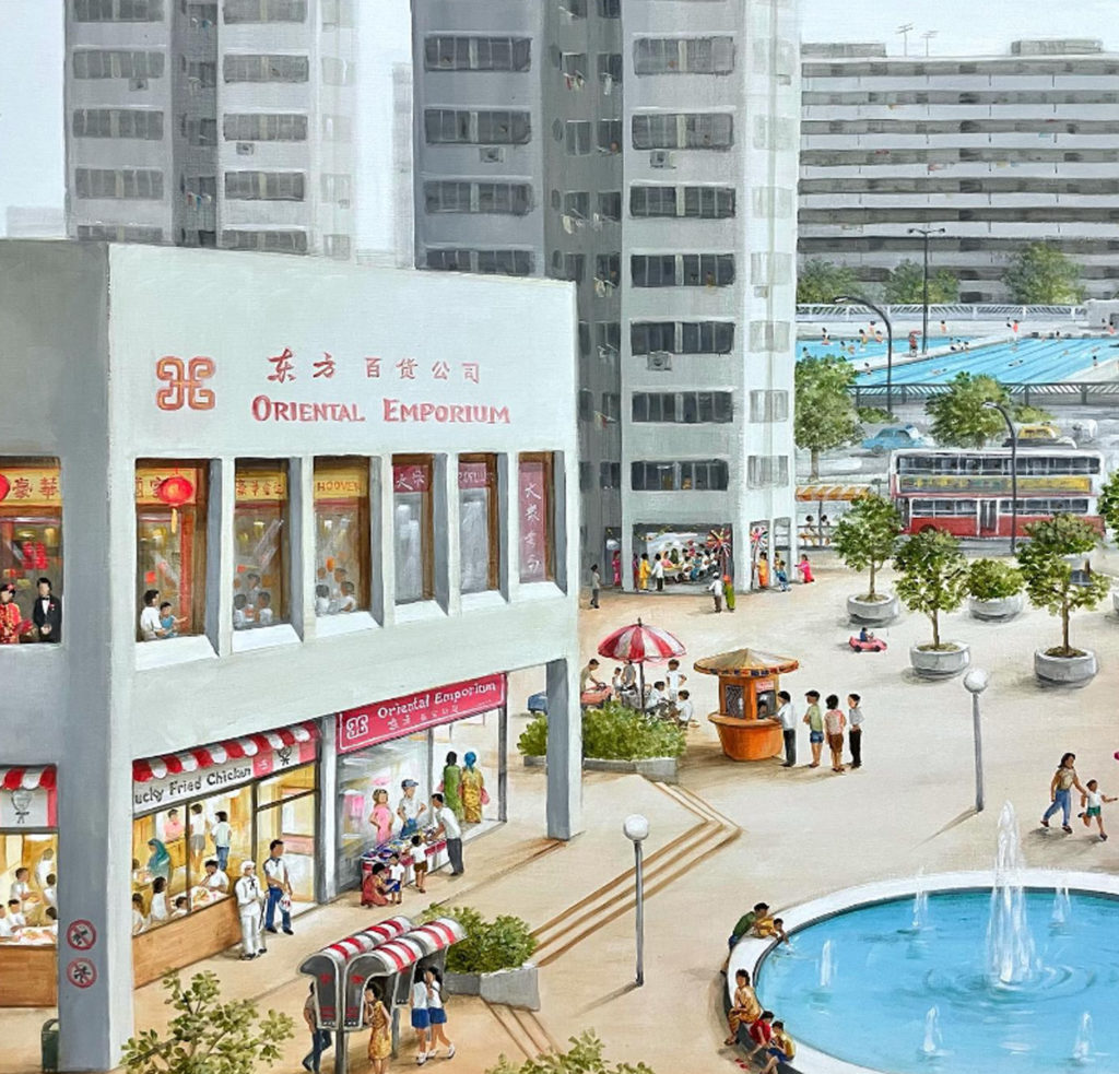 S'porean Artist Finishes 60m Painting Of Old S'pore, Was 1.5 Years In ...
