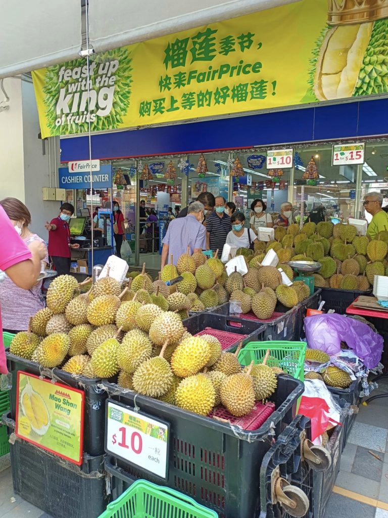 FairPrice Bedok Central Has Durians From S$10/Basket, Haul Your Loot ...