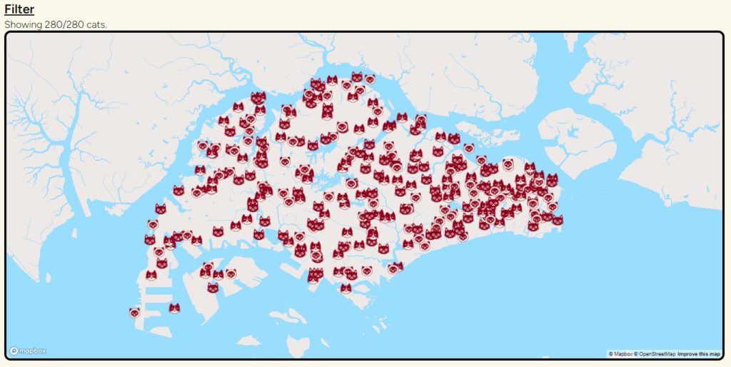 S'pore Map For Community Cats Shows Lepak Spots Of Over 200 Felines ...