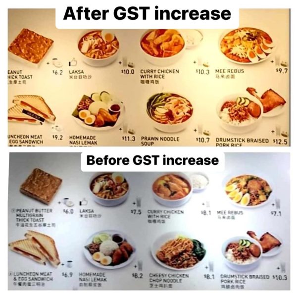 Viral Photo Claims Toast Box Prices Rose Drastically After GST Hike Viral Photo Claims Toast Box Prices Rose Drastically After GST Hike