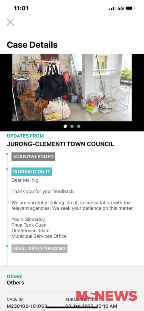 Jurong Resident Clutters Common Corridor For Over 10 Years, Neighbour ...