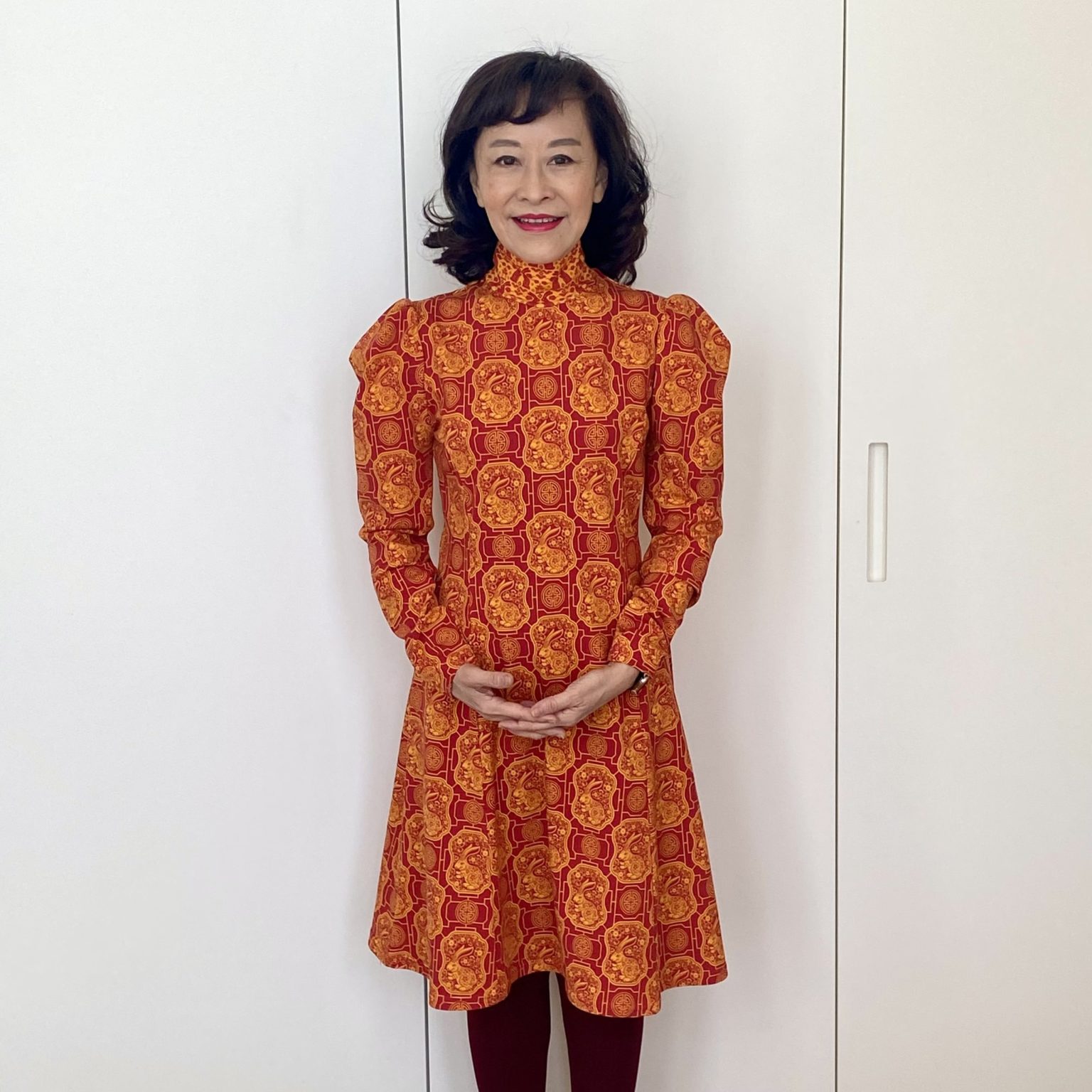 Lee Suet Fern Makes Red Dress With Rabbit Motifs That's A Perfect CNY ...
