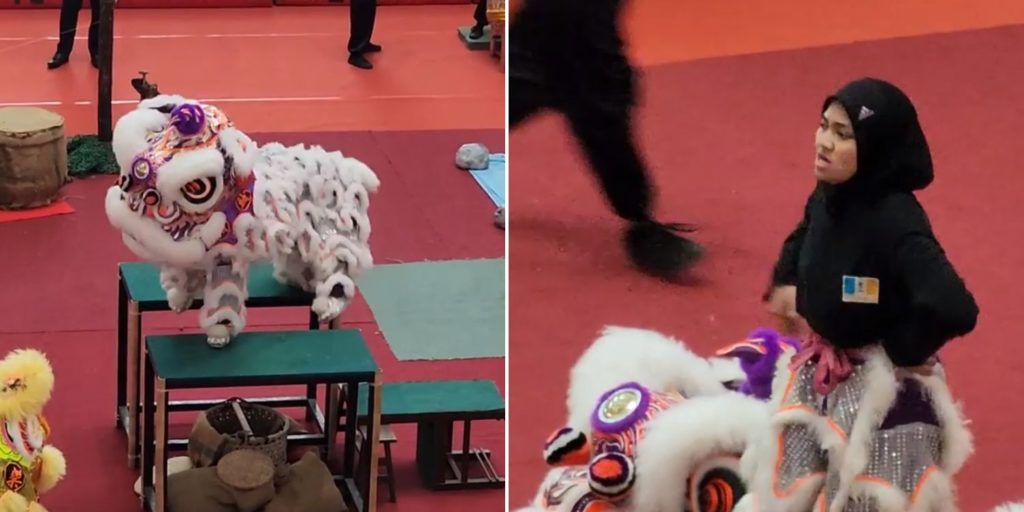 Malay Teen Puts On Skillful Lion Dance Performance Alongside Chinese ...