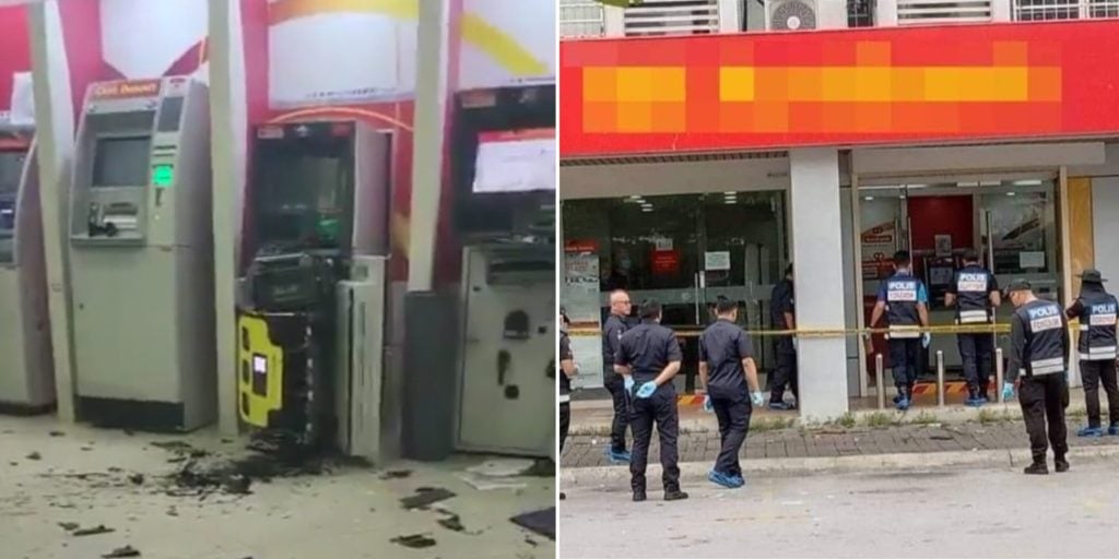 Robbers Blow Up M'sia ATM & Blind CCTVs In 5-Minute Heist, Escape With ...