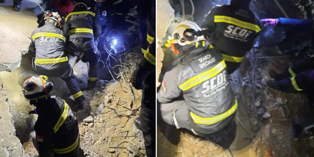SCDF Officers Rescue Boy From Collapsed Building In Turkiye, Operation ...