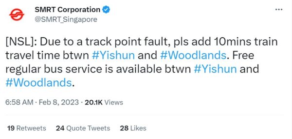 North-South Line MRT Services Disrupted For 6 Hours Due To Track Point ...