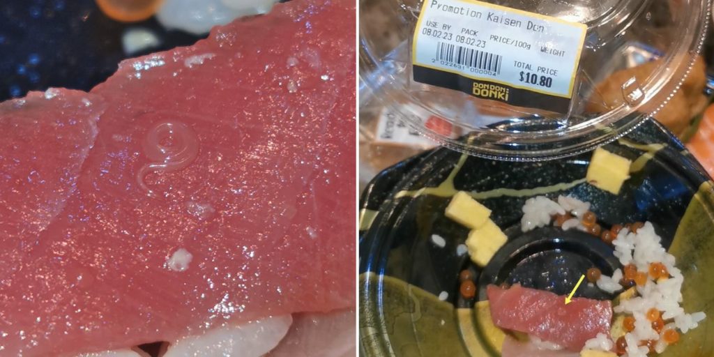Woman Finds Parasitic Worm On Don Don Donki Sashimi, SFA Warns That Raw ...
