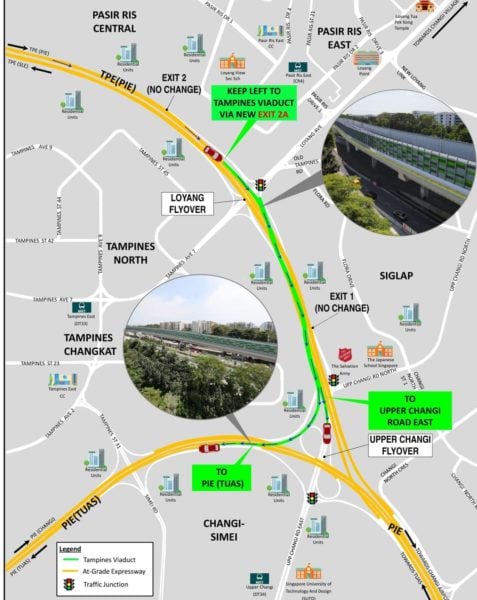 New Tampines Viaduct Offers Alternative Route From TPE To PIE Tuas ...