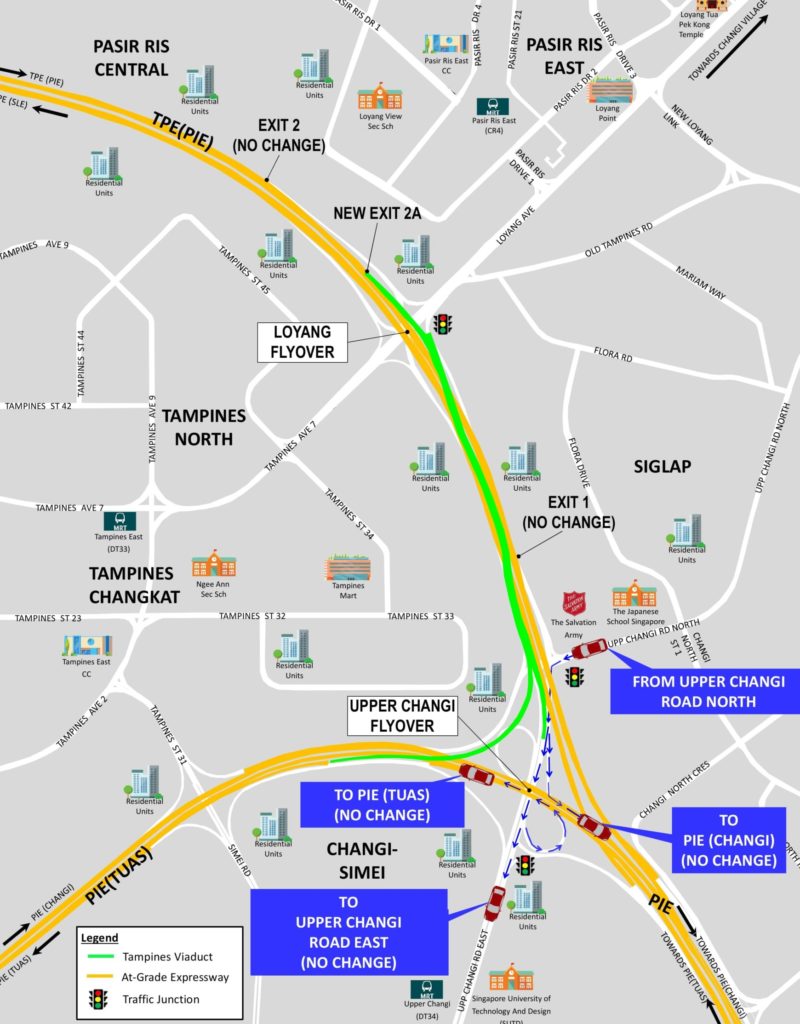 New Tampines Viaduct Offers Alternative Route From TPE To PIE Tuas ...