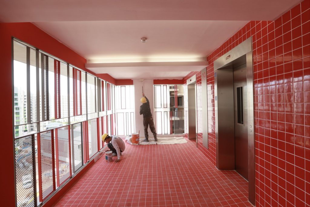 Red Tampines BTO Walls Painted White Too After Feedback From Residents ...