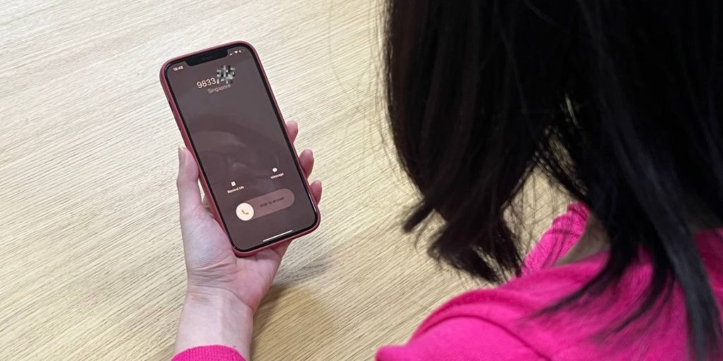 DBS Customer Receives Scam Call Without +65 Prefix About 'Transaction ...
