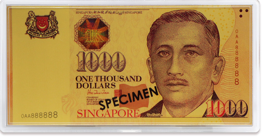 S'pore Mint Launches Pure Gold & Silver S$1K Banknotes, Limited Pieces ...