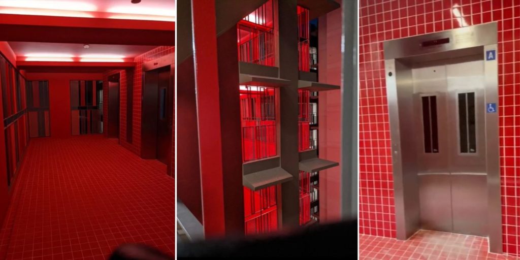 Red Tampines BTO Gives Off Eerie Vibes At Night, Choice Of Colour ...