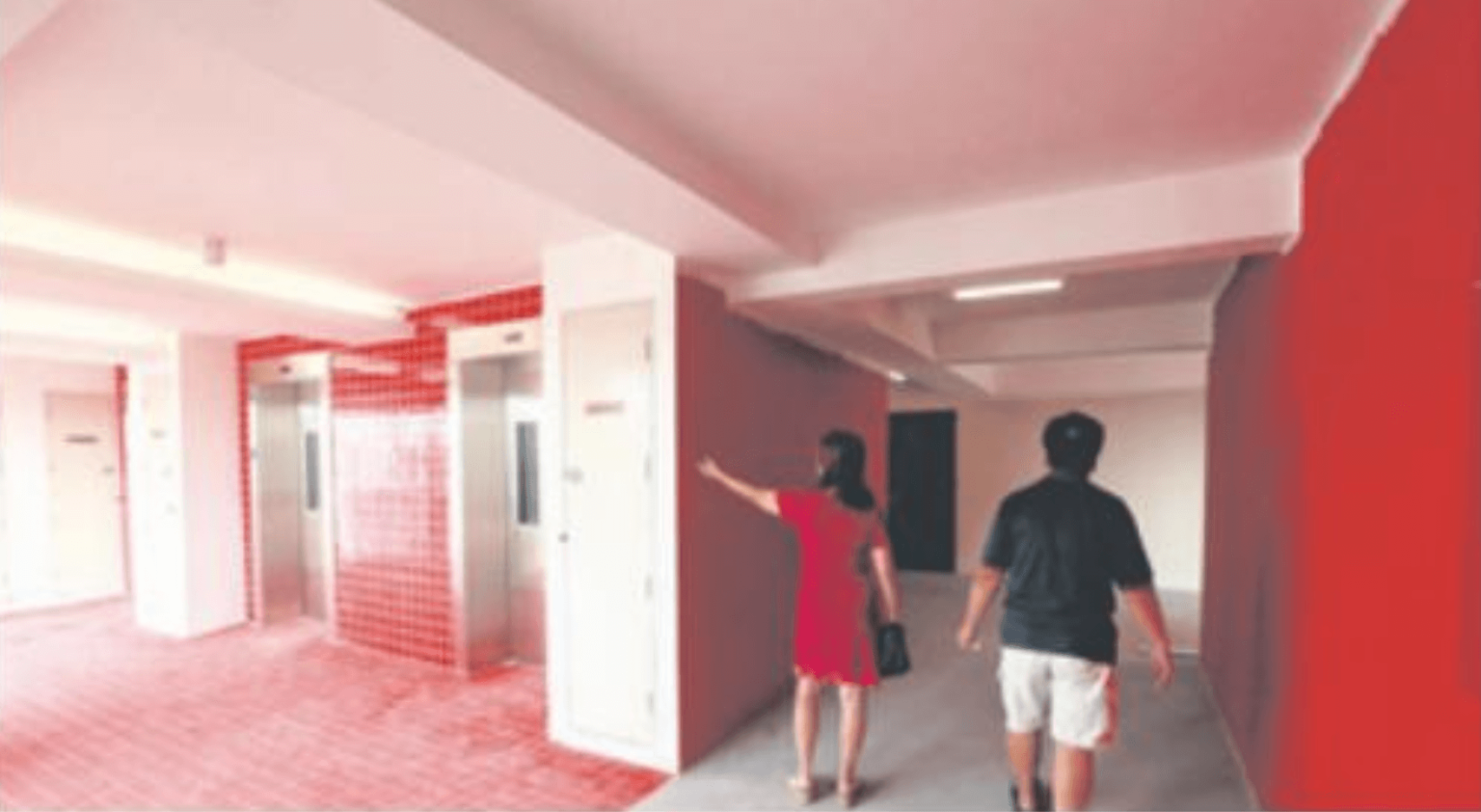 Red Tampines BTO Walls Painted White Too After Feedback From Residents ...
