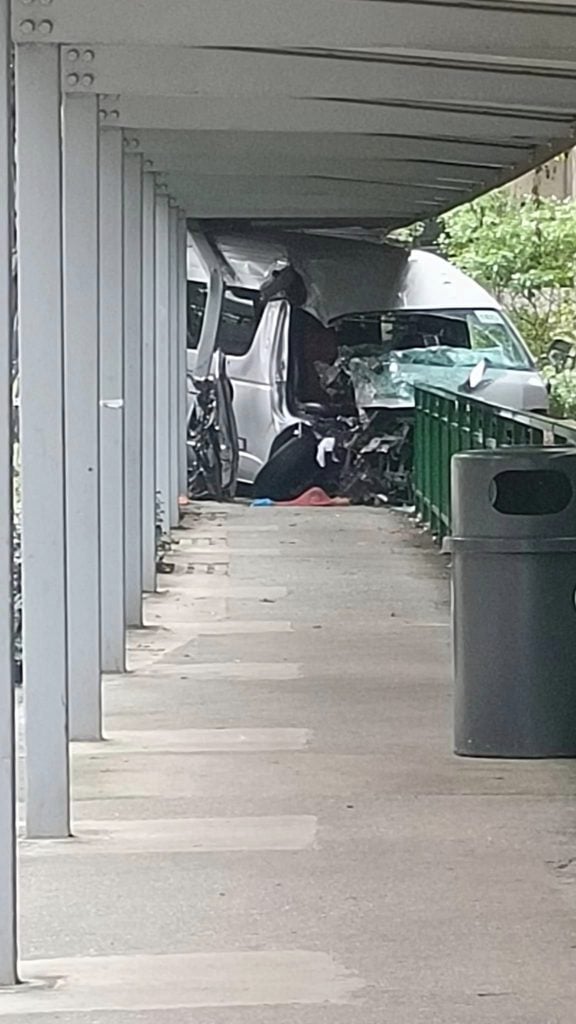 Van Crashes Into Covered Walkway Near Redhill MRT, 72-Year-Old Driver ...