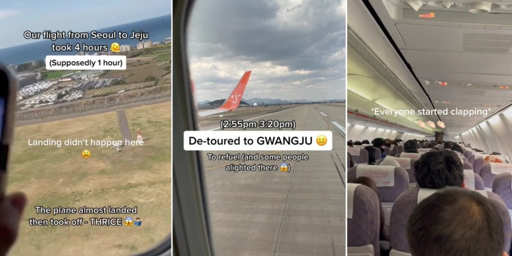 Seoul-Jeju Flight Takes 3 Hours Longer Due To Strong Winds, Passengers Cheer After Finally Landing