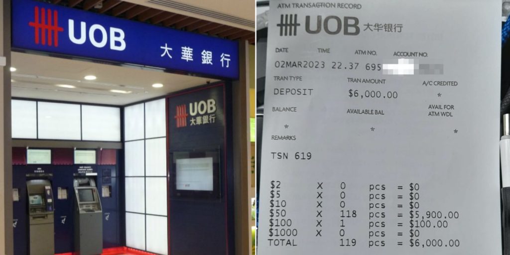 S'pore Man's S$6,000 Cash Deposit Not Reflected In Account After 4 Days ...