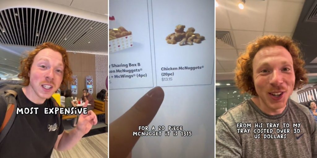 US TikToker Says Jewel Changi McDonald's Is World's Most Expensive ...