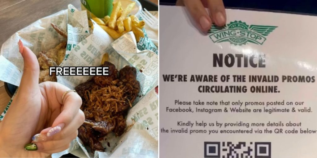 S'pore TikTokers Allegedly Find Free Chicken Hack At Wingstop ...