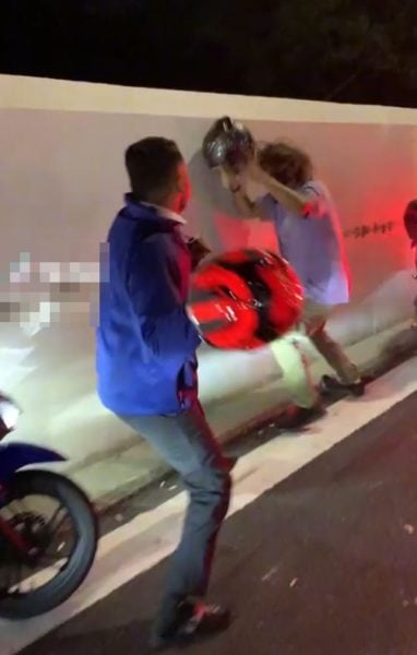 2 Men Hit Each Other With Helmets At Woodlands Checkpoint, Arrested ...
