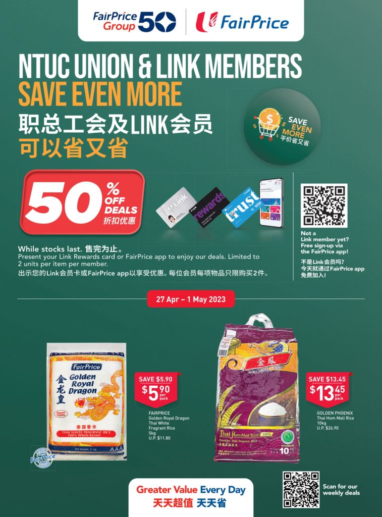 FairPrice Has 50% Off Selected Rice Products Till 1 May, Get Kitchen ...