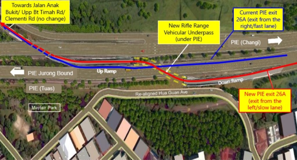 PIE Right-Turn Exit Will Be Switched To The Left From 28 May, Drivers ...