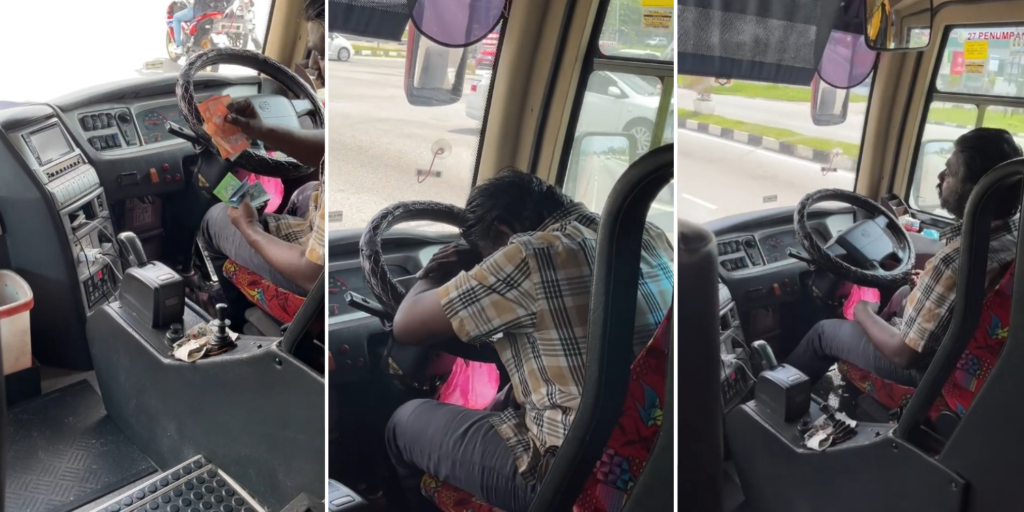 M'sia Bus Driver Dozes Off While Driving, Company Allegedly Told Him To ...