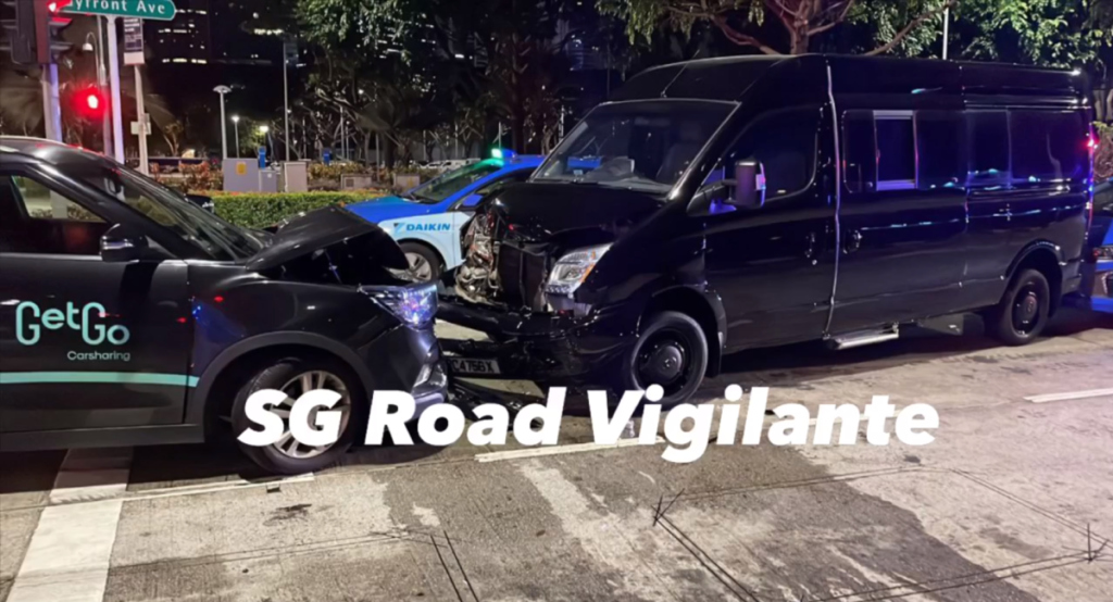 GetGo Car Crashes Head-On Into Van At Bayfront Avenue, 27-Year-Old ...