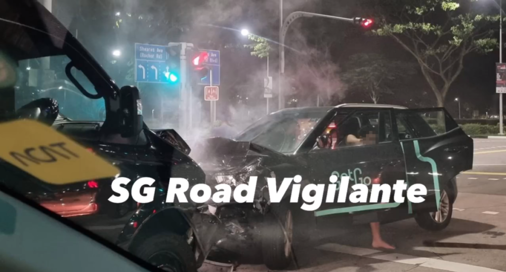 GetGo Car Crashes Head-On Into Van At Bayfront Avenue, 27-Year-Old ...