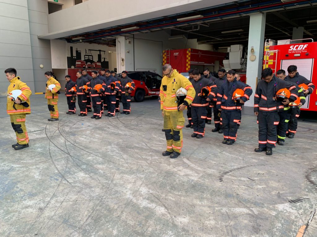 SCDF Personnel Pay Tribute To Fallen Firefighters, 2 Lost Their Lives ...