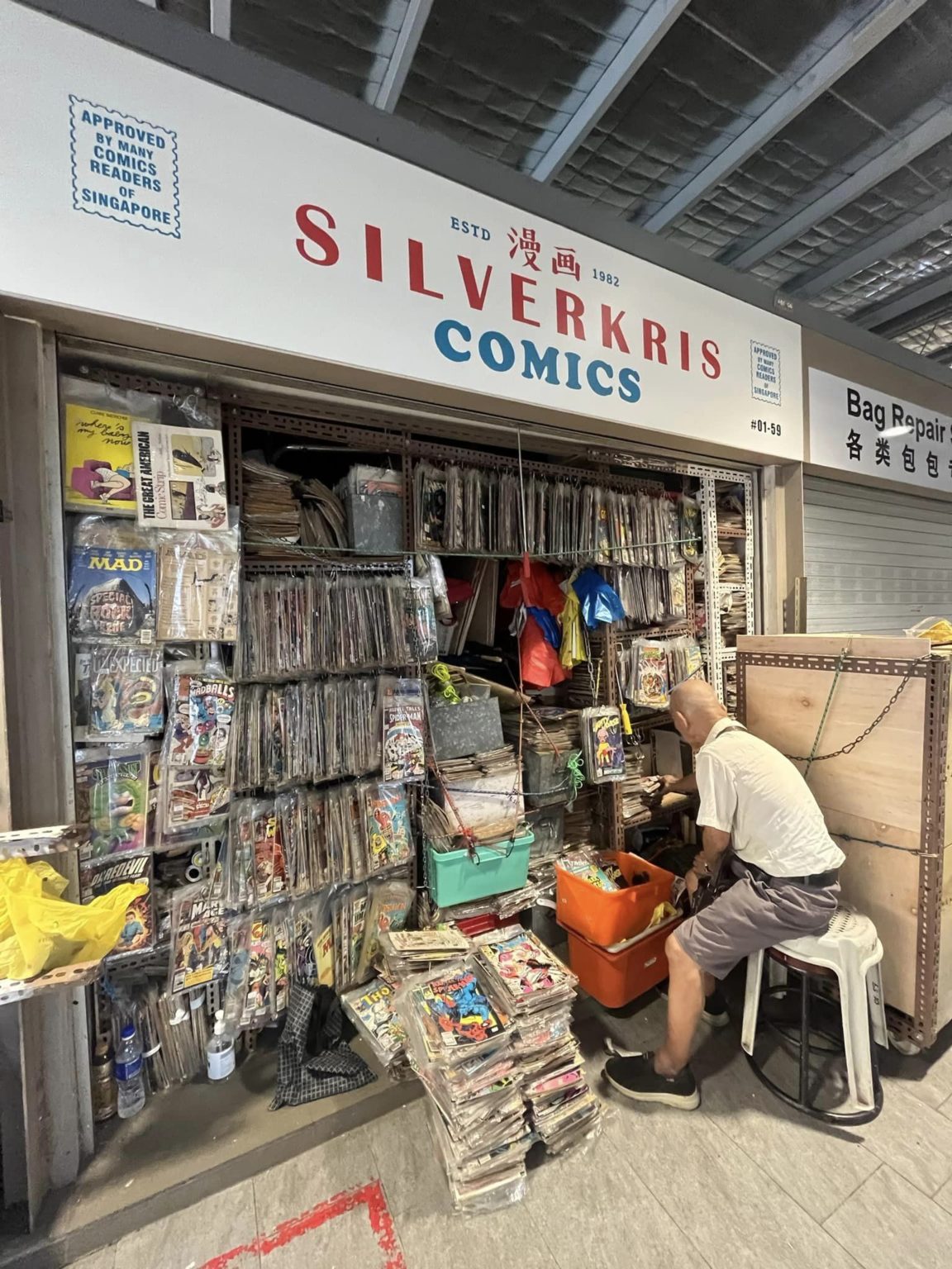 Elderly Uncle At Marine Parade Shop Sells Marvel Comic Books At Just 3 ...