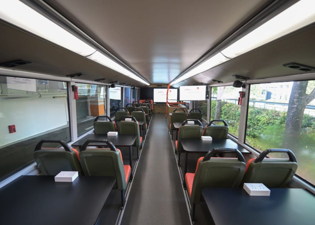 Retired SBS Bus Transforms Into Sleek & Modern Classroom For Hands-On ...
